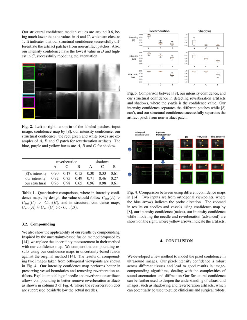 Ultrasound Confidence Maps of Intensity and Structure Based on Directed ...