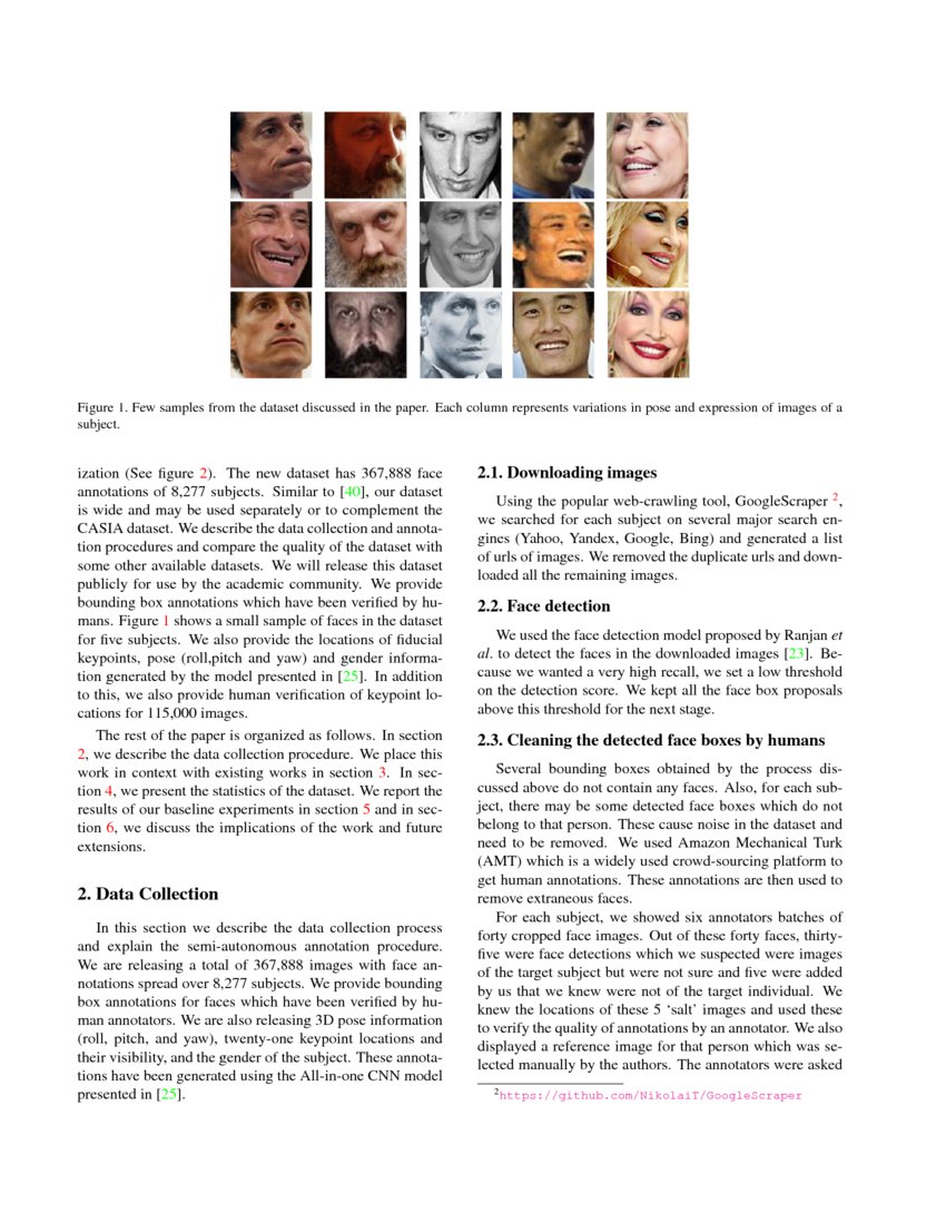 UMDFaces: An Annotated Face Dataset for Training Deep Networks | DeepAI
