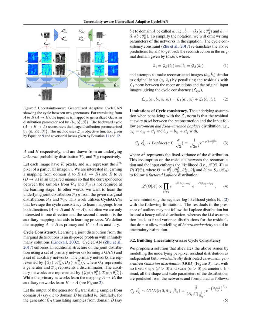 Uncertainty-aware Generalized Adaptive CycleGAN | DeepAI