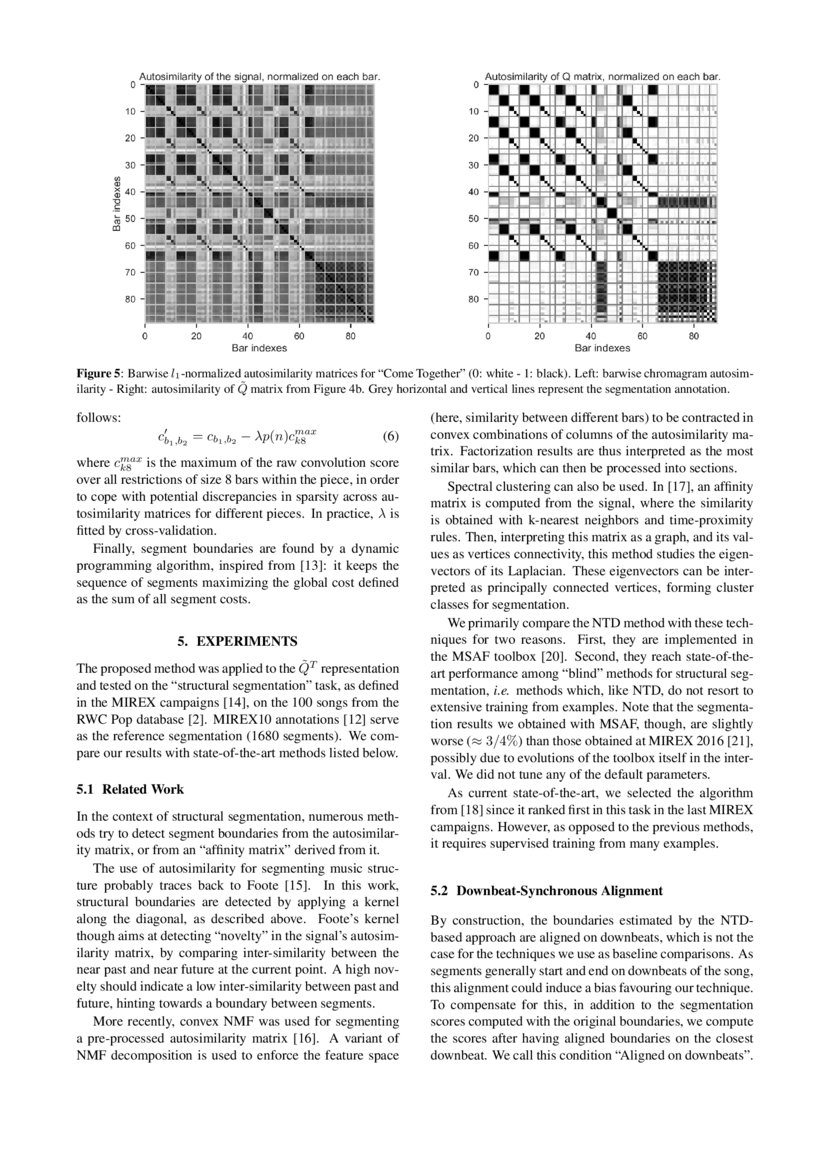 Uncovering audio patterns in music with Nonnegative Tucker Decomposition for structural ...