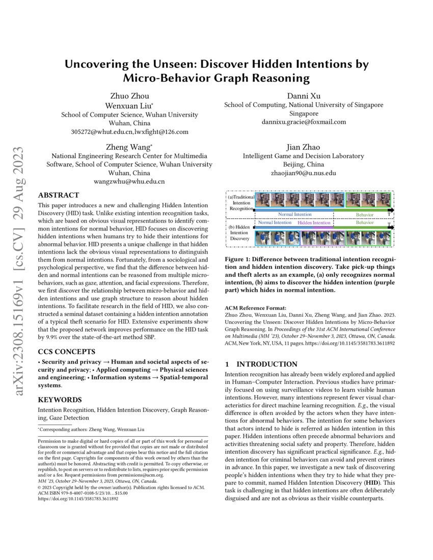 Uncovering the Unseen: Discover Hidden Intentions by Micro-Behavior ...