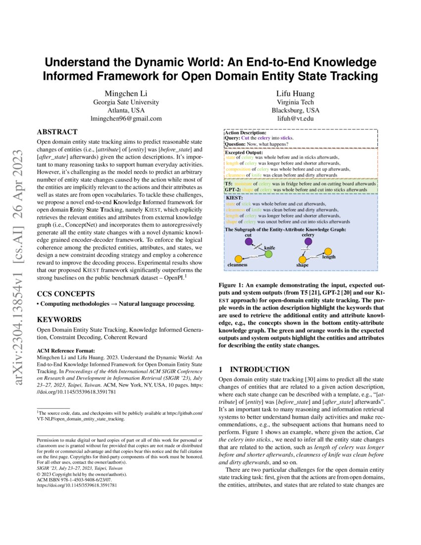 Understand the Dynamic World: An End-to-End Knowledge Informed ...