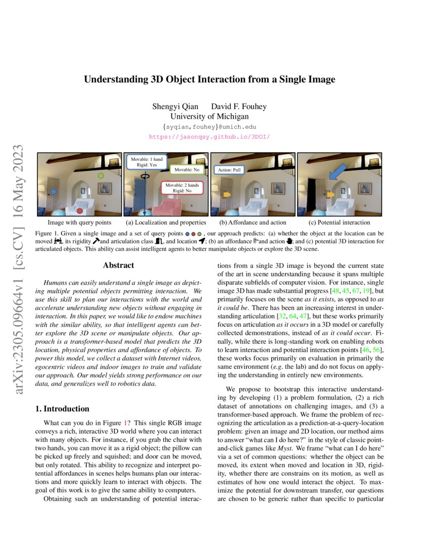Understanding 3d Object Interaction From A Single Image Deepai 1667