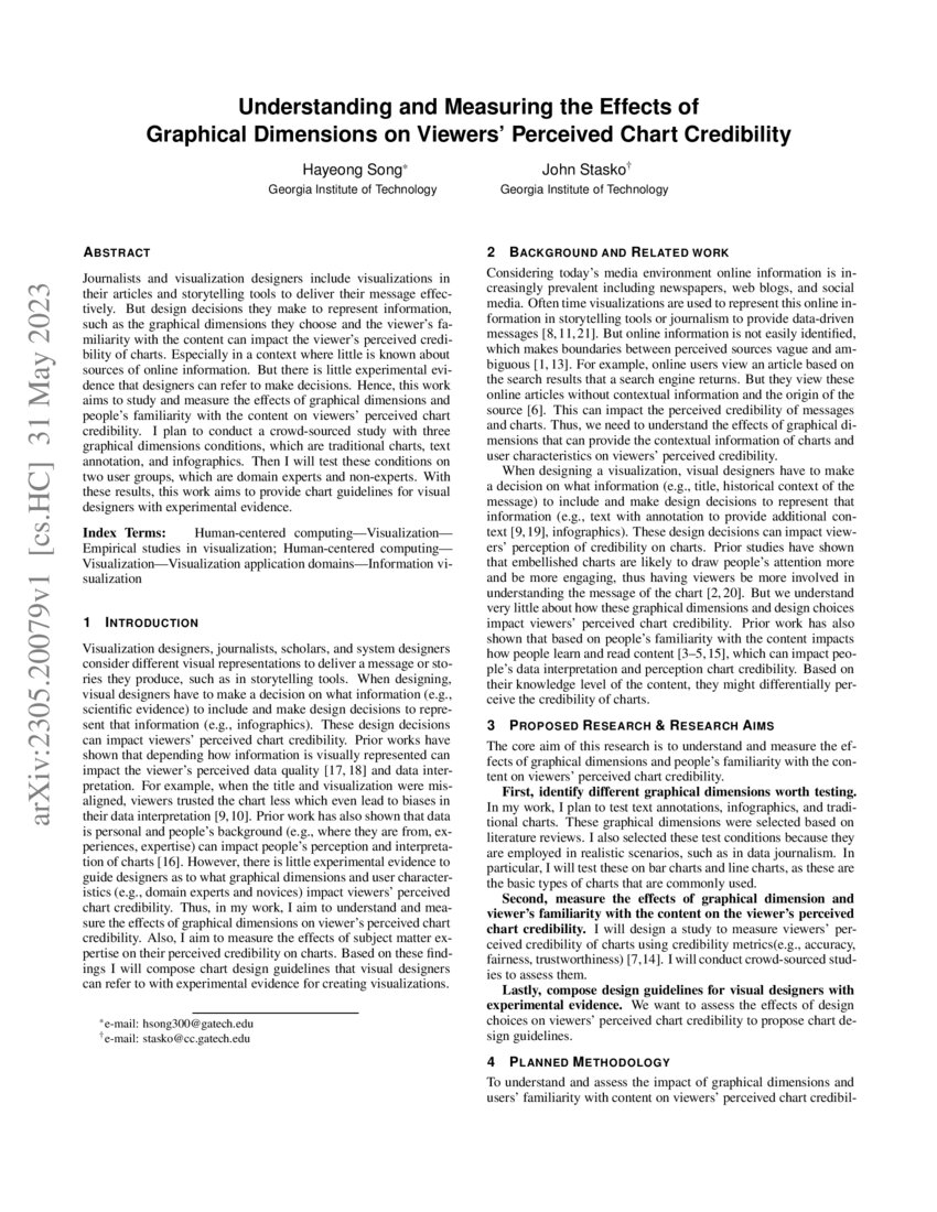 Understanding and Measuring the Effects of Graphical Dimensions on ...