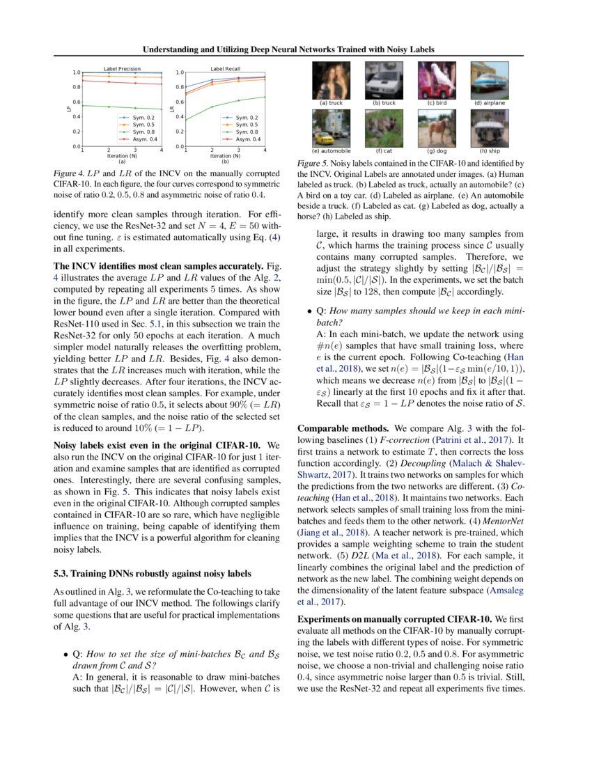 Understanding and Utilizing Deep Neural Networks Trained with Noisy Labels | DeepAI