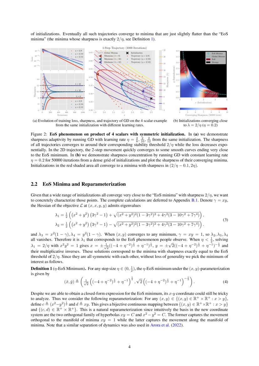 Understanding Edge-of-Stability Training Dynamics with a Minimalist Example | DeepAI
