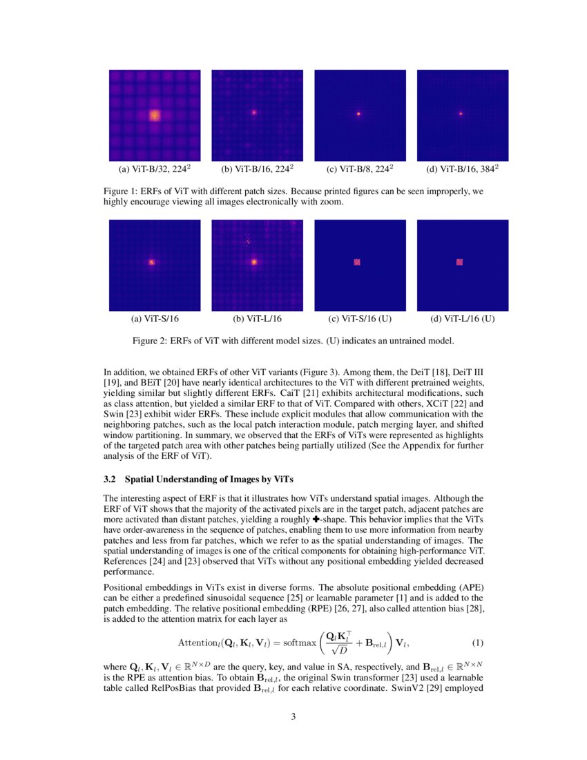 Understanding Gaussian Attention Bias of Vision Transformers Using Effective Receptive Fields ...