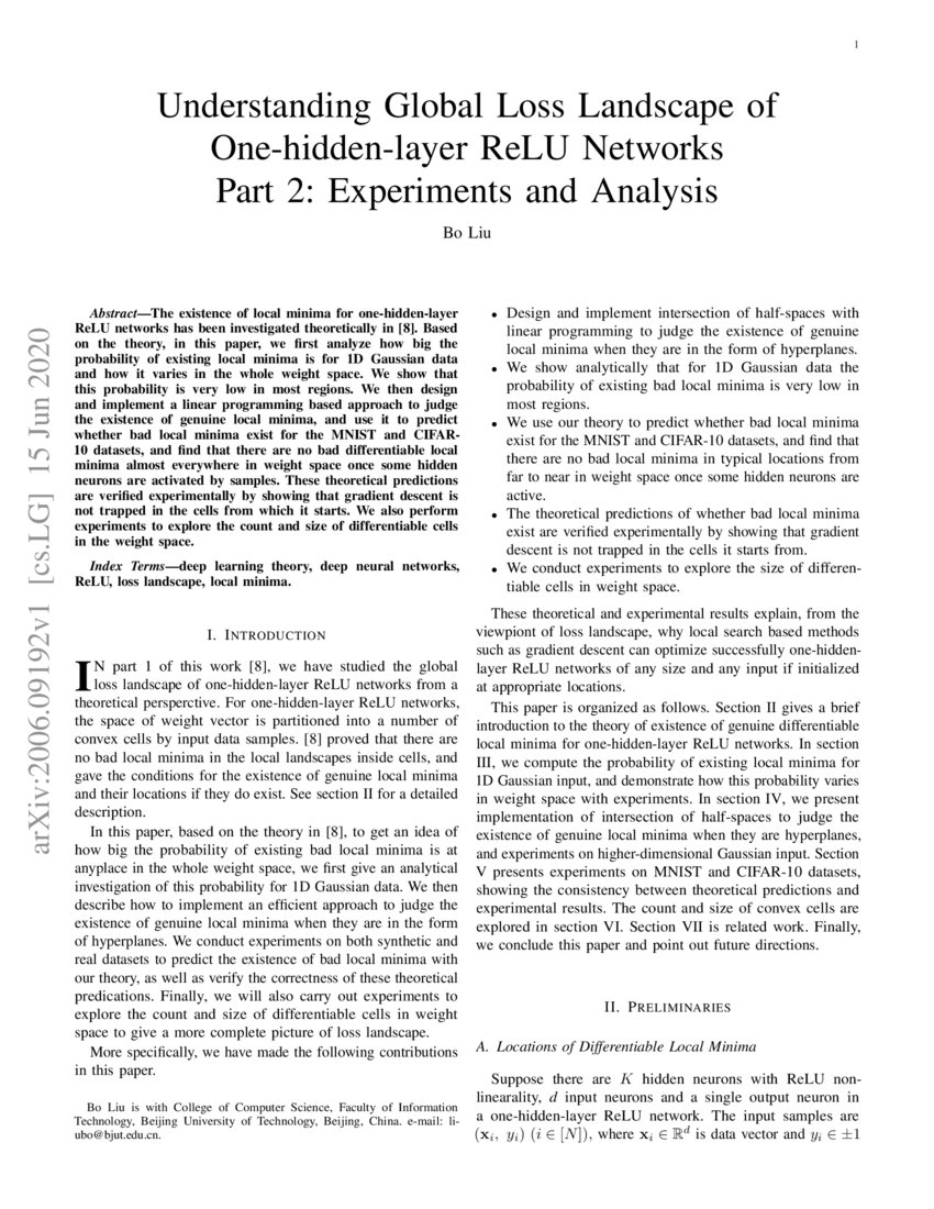Understanding Global Loss Landscape Of One Hidden Layer Relu Networks
