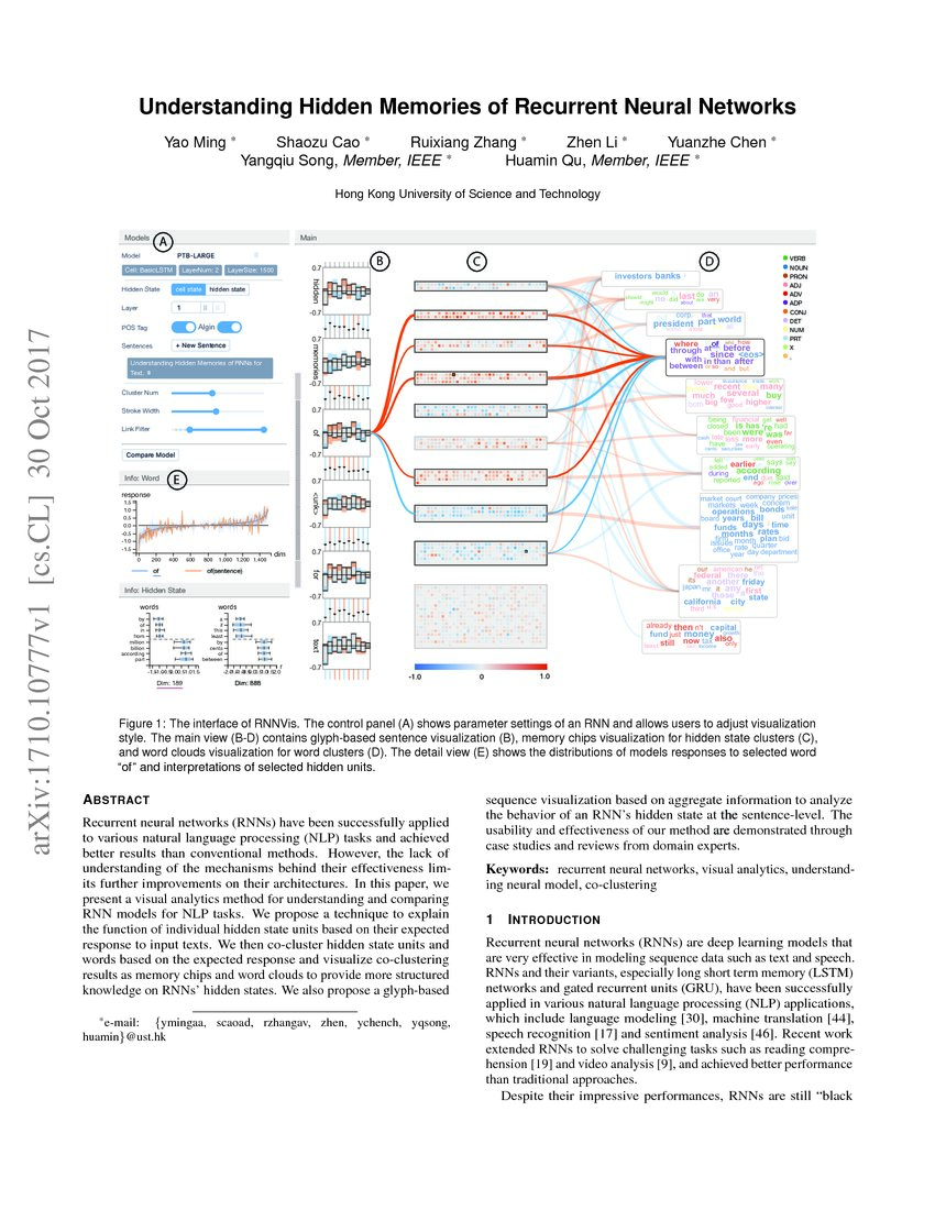 Understanding Hidden Memories of Recurrent Neural Networks | DeepAI