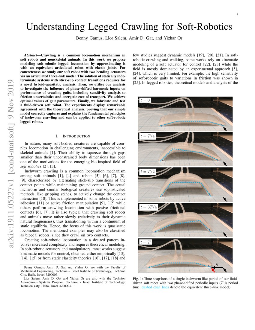 Understanding Legged Crawling for Soft-Robotics | DeepAI