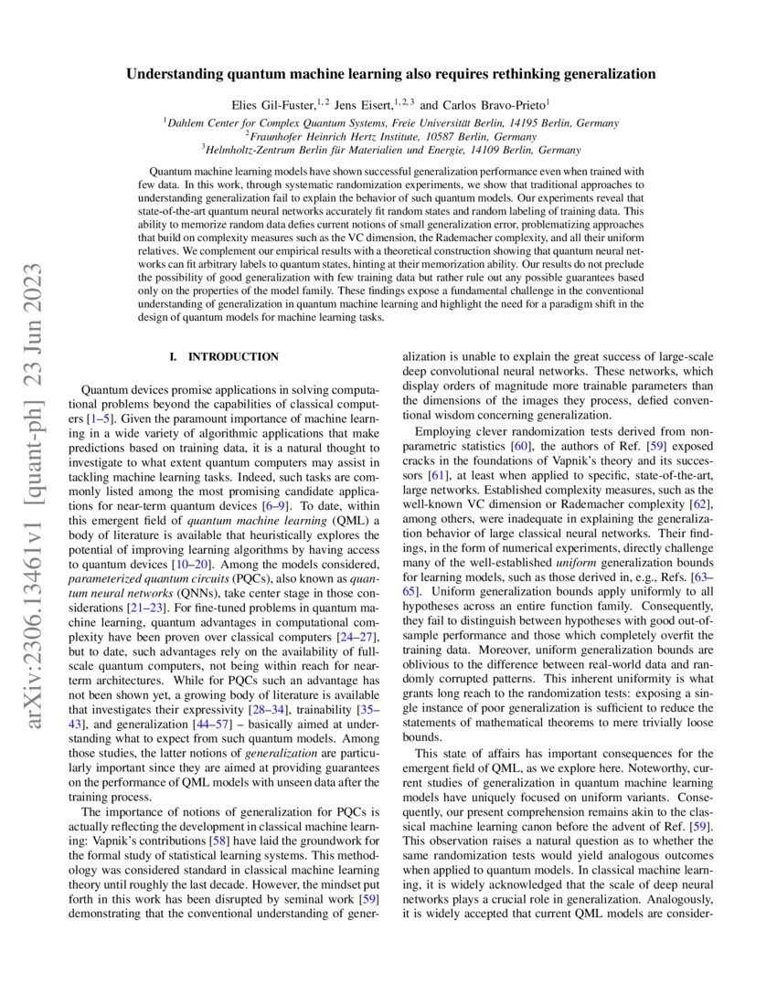 Understanding Quantum Machine Learning Also Requires Rethinking