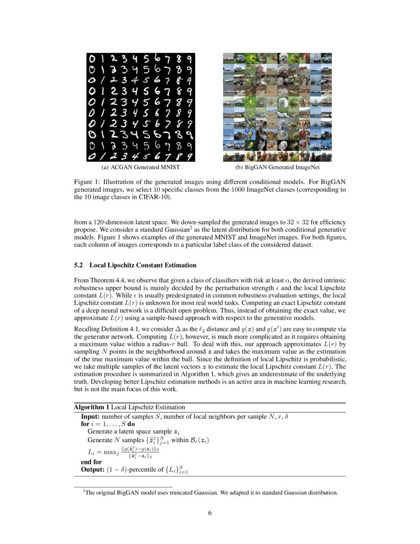 Understanding The Intrinsic Robustness Of Image Distributions Using Conditional Generative