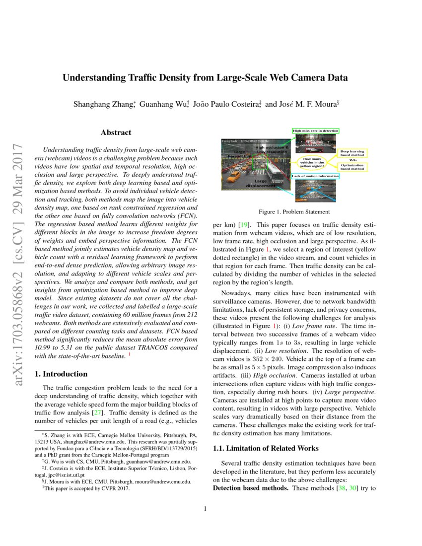 Understanding Traffic Density from Large-Scale Web Camera Data | DeepAI