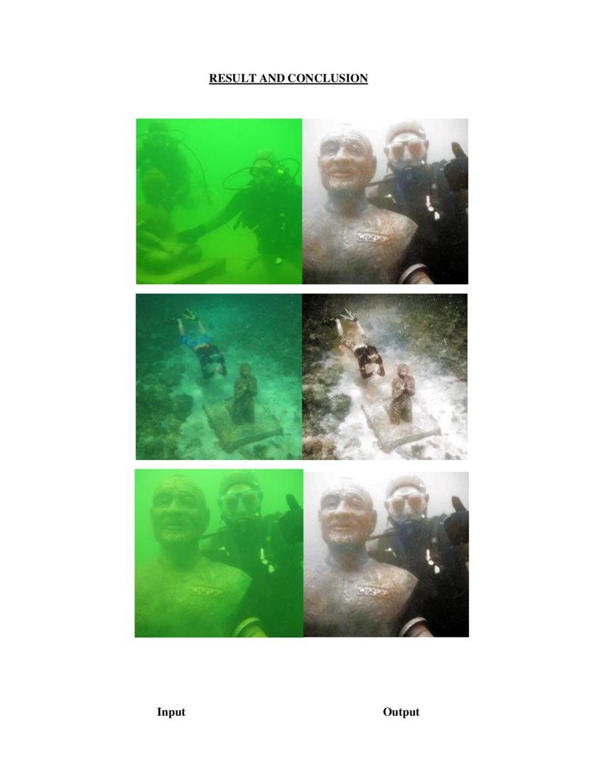 Underwater Image Enhancement Using Convolutional Neural Network Deepai