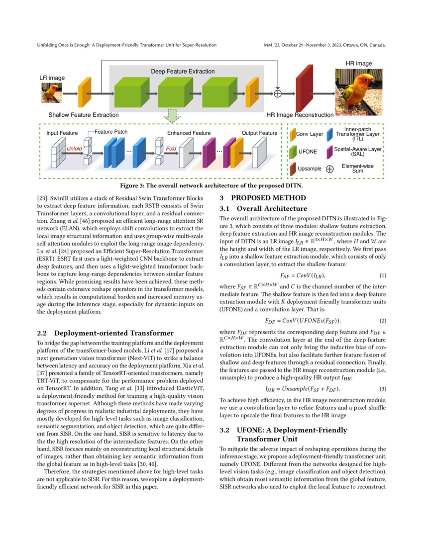 Unfolding Once is Enough: A Deployment-Friendly Transformer Unit for Super-Resolution | DeepAI
