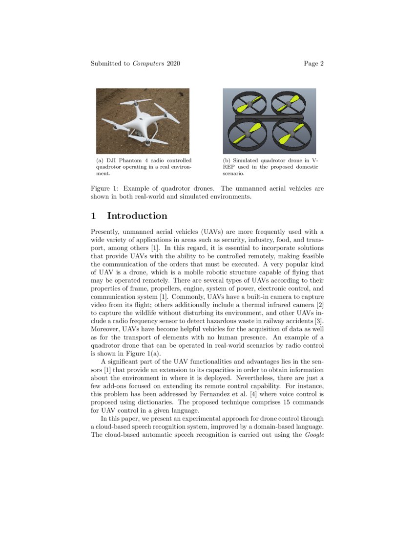 Unmanned Aerial Vehicle Control Through Domain-based Automatic Speech ...