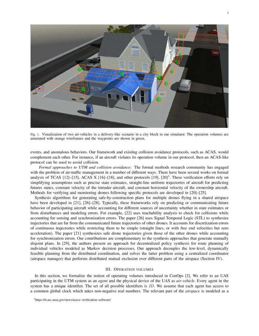 Unmanned Air Traffic Management Utm Formalization A Prototype Implementation Verification