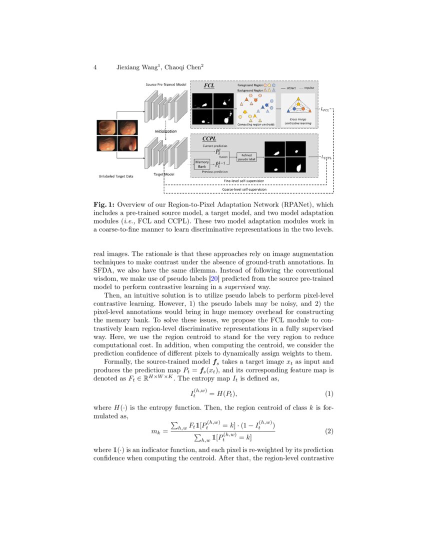Unsupervised Adaptation of Polyp Segmentation Models via Coarse-to-Fine ... Unsupervised Adaptation of Polyp Segmentation Models via Coarse-to-Fine ...