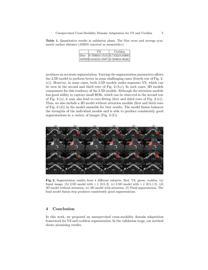 Unsupervised Cross Modality Domain Adaptation For Segmenting Vestibular Schwannoma And Cochlea