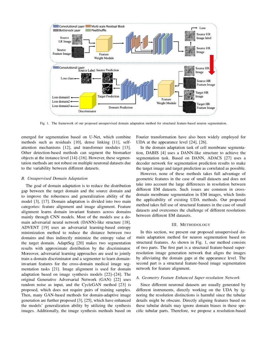 Unsupervised Domain Adaptation for Neuron Membrane Segmentation based ... Unsupervised Domain Adaptation for Neuron Membrane Segmentation based ...