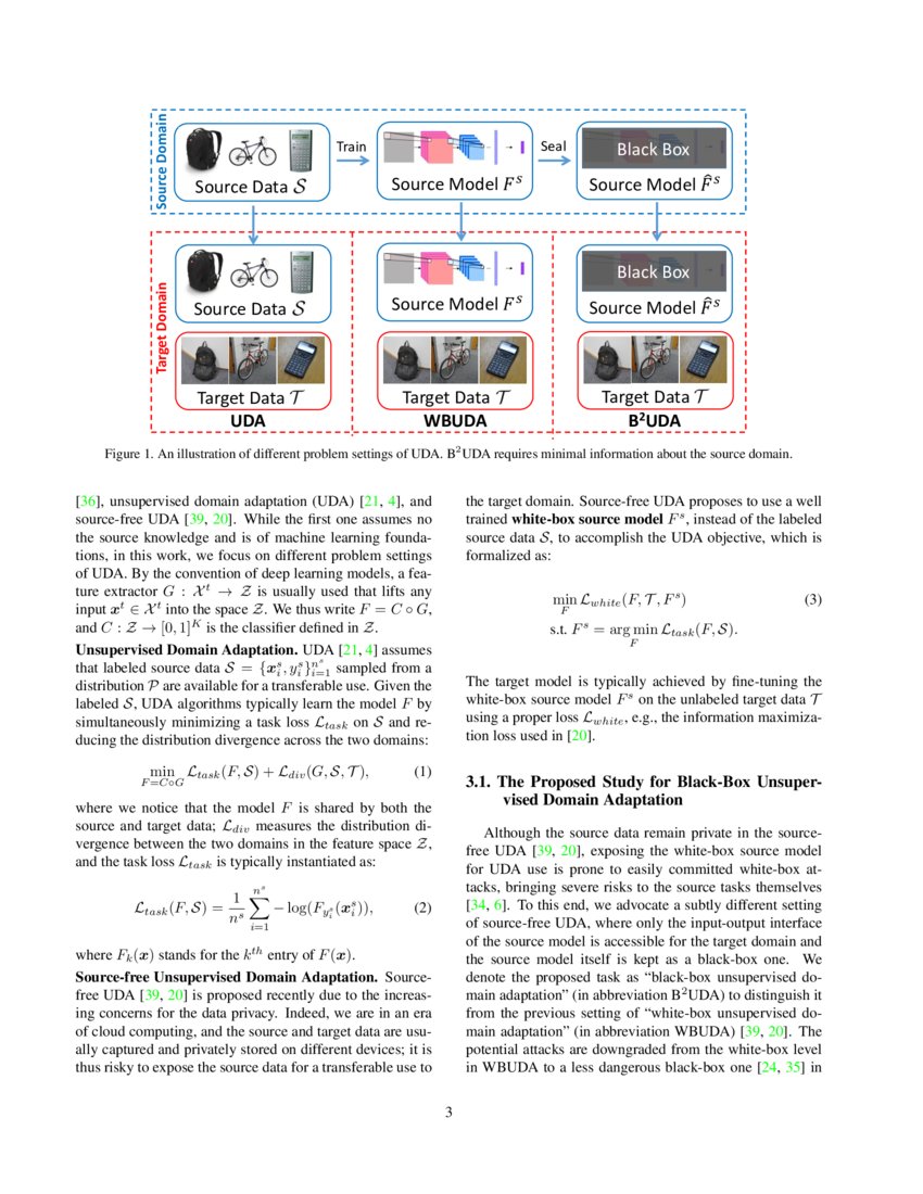 Unsupervised Domain Adaptation of Black-Box Source Models | DeepAI