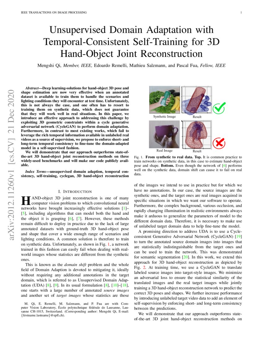 Unsupervised Domain Adaptation With Temporal Consistent Self Training For 3d Hand Object Joint