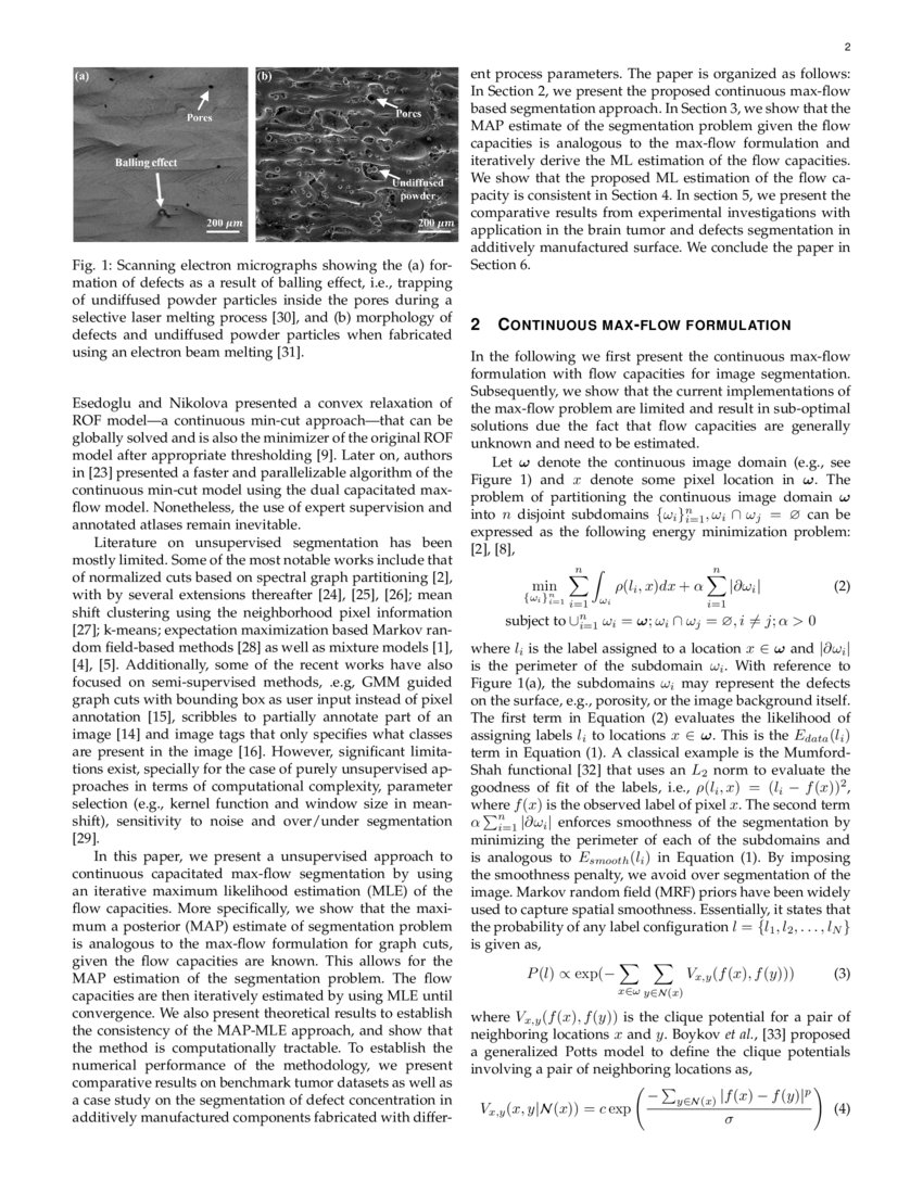 Unsupervised Image Segmentation Via Maximum A Posteriori Estimation Of