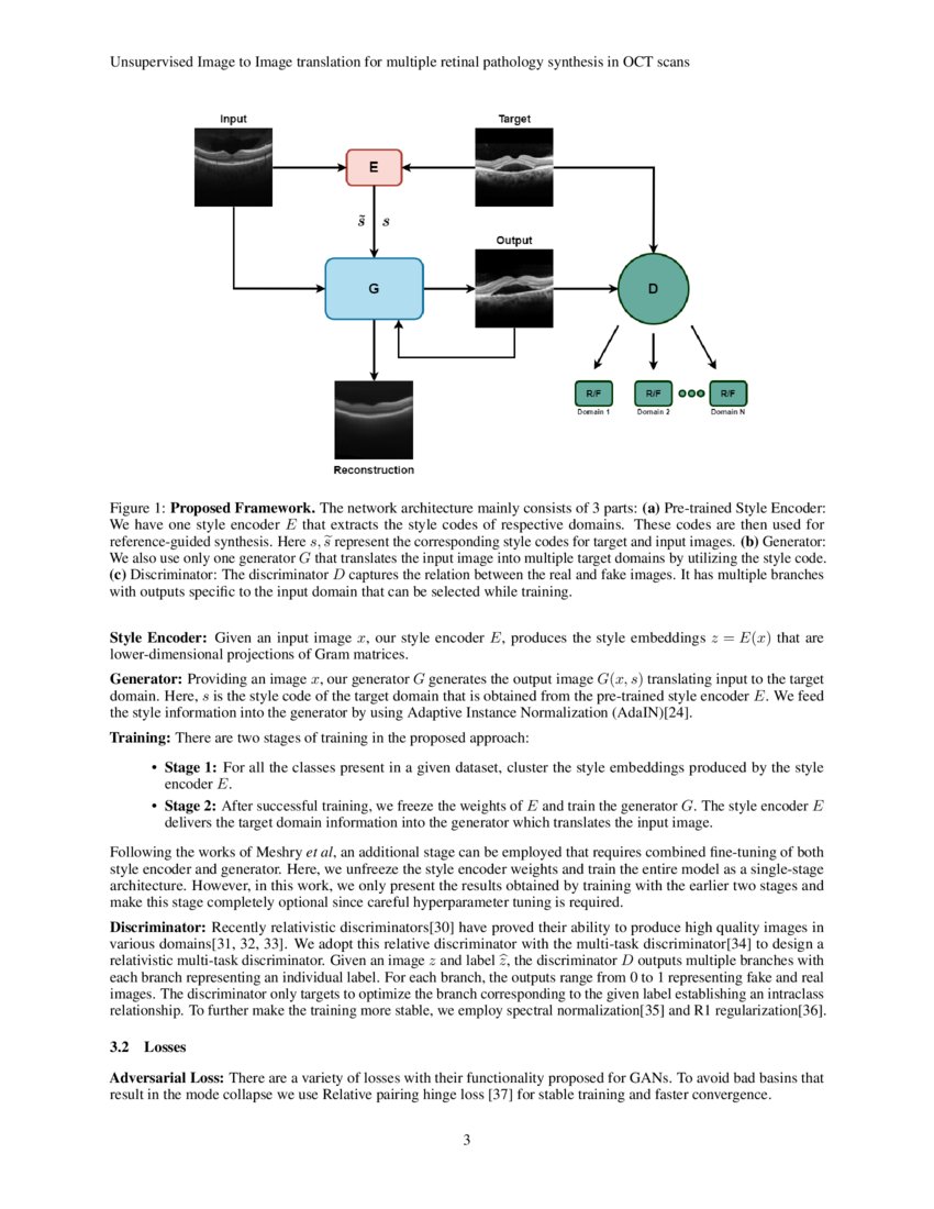 Unsupervised Image to Image Translation for Multiple Retinal Pathology Synthesis in Optical ...