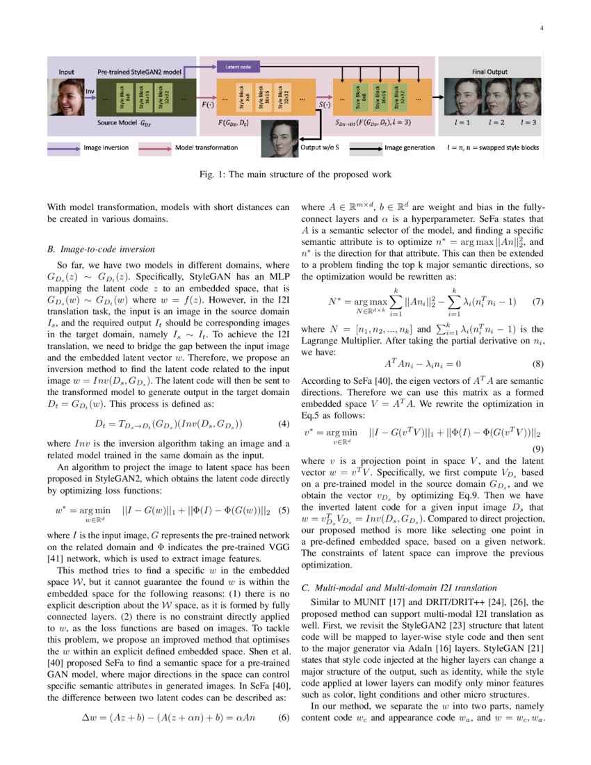 Unsupervised Image-to-Image Translation via Pre-trained StyleGAN2 Network | DeepAI