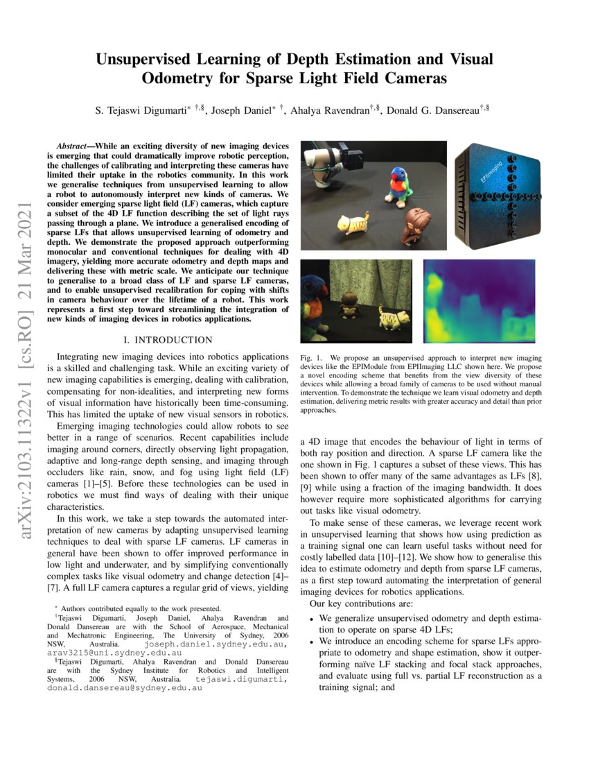 Unsupervised Learning Of Depth Estimation And Visual Odometry For