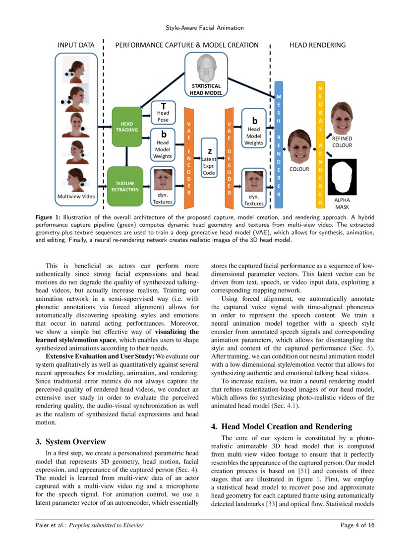 Unsupervised Learning of Style-Aware Facial Animation from Real Acting ...
