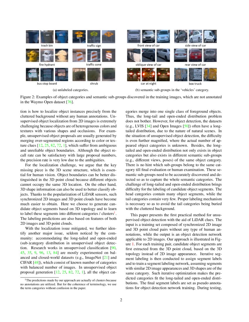 Unsupervised Object Detection With Lidar Clues Deepai