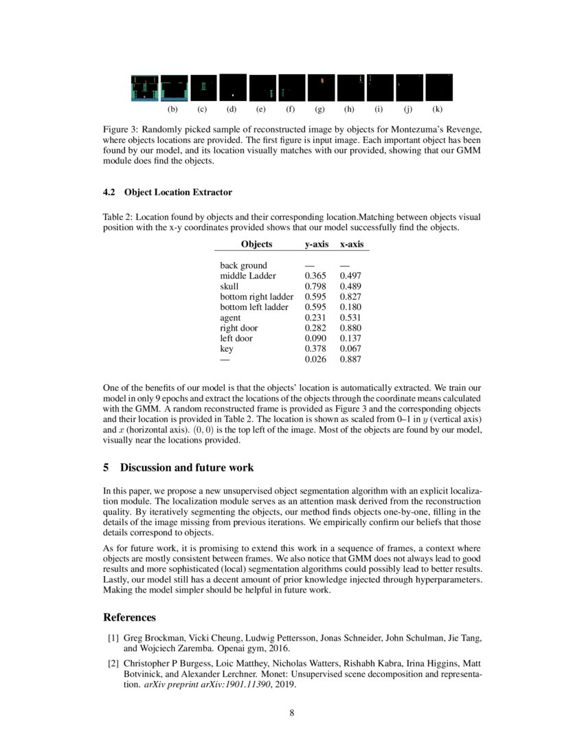 Unsupervised Object Segmentation With Explicit Localization Module Deepai