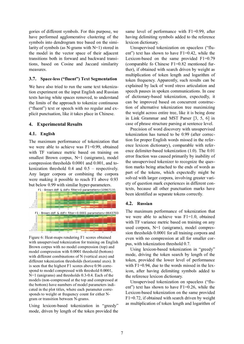 Unsupervised Tokenization Learning | DeepAI