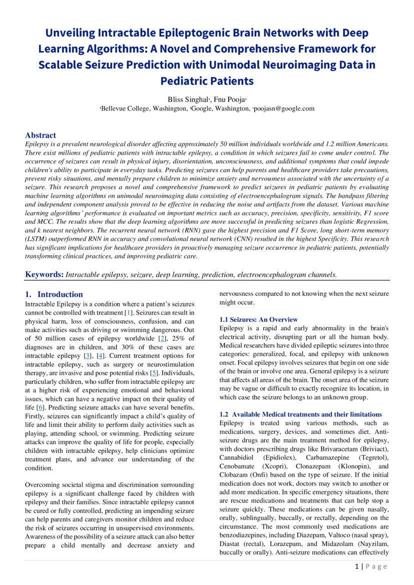 Unveiling Intractable Epileptogenic Brain Networks With Deep Learning Algorithms A Novel And