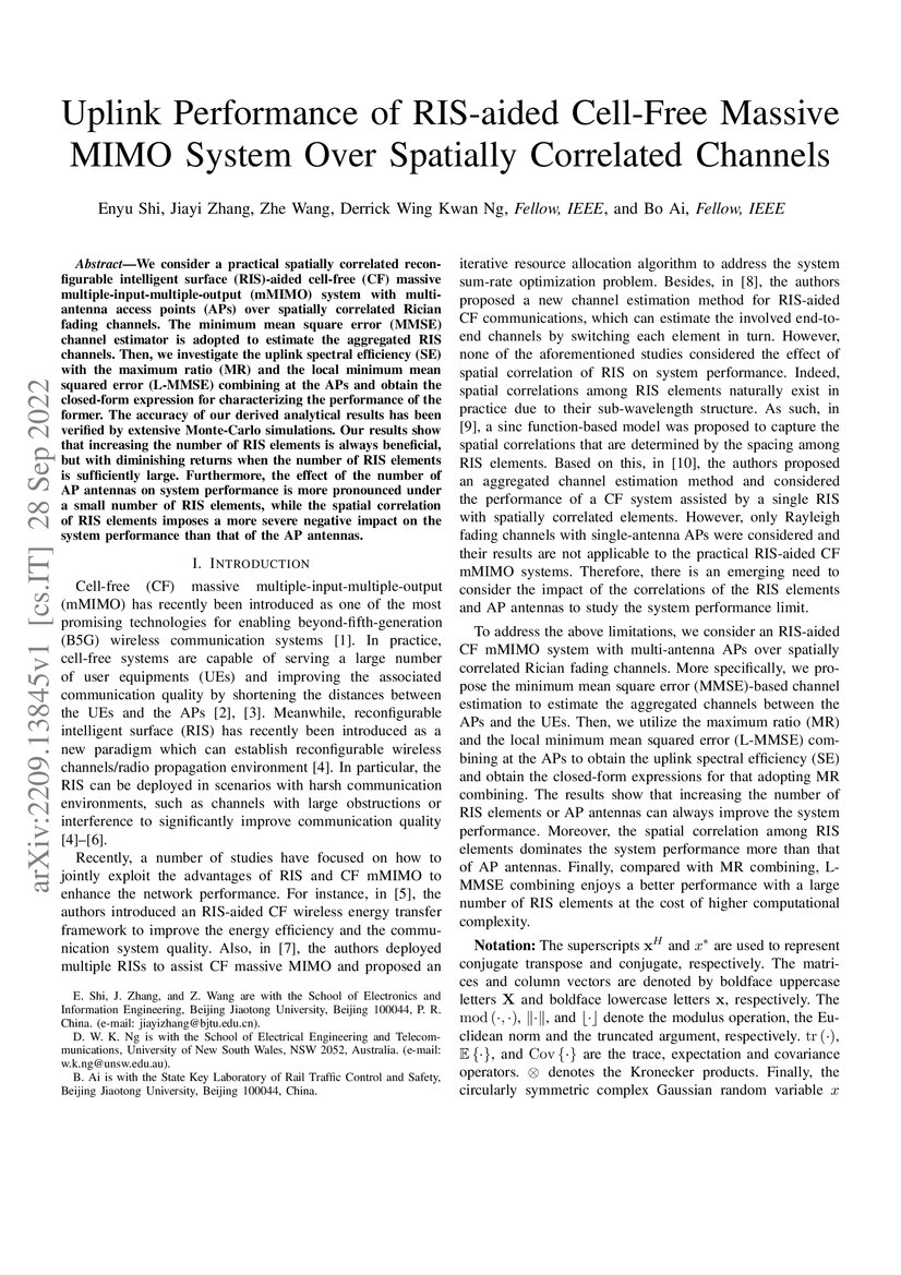 Uplink Performance Of Ris Aided Cell Free Massive Mimo System Over