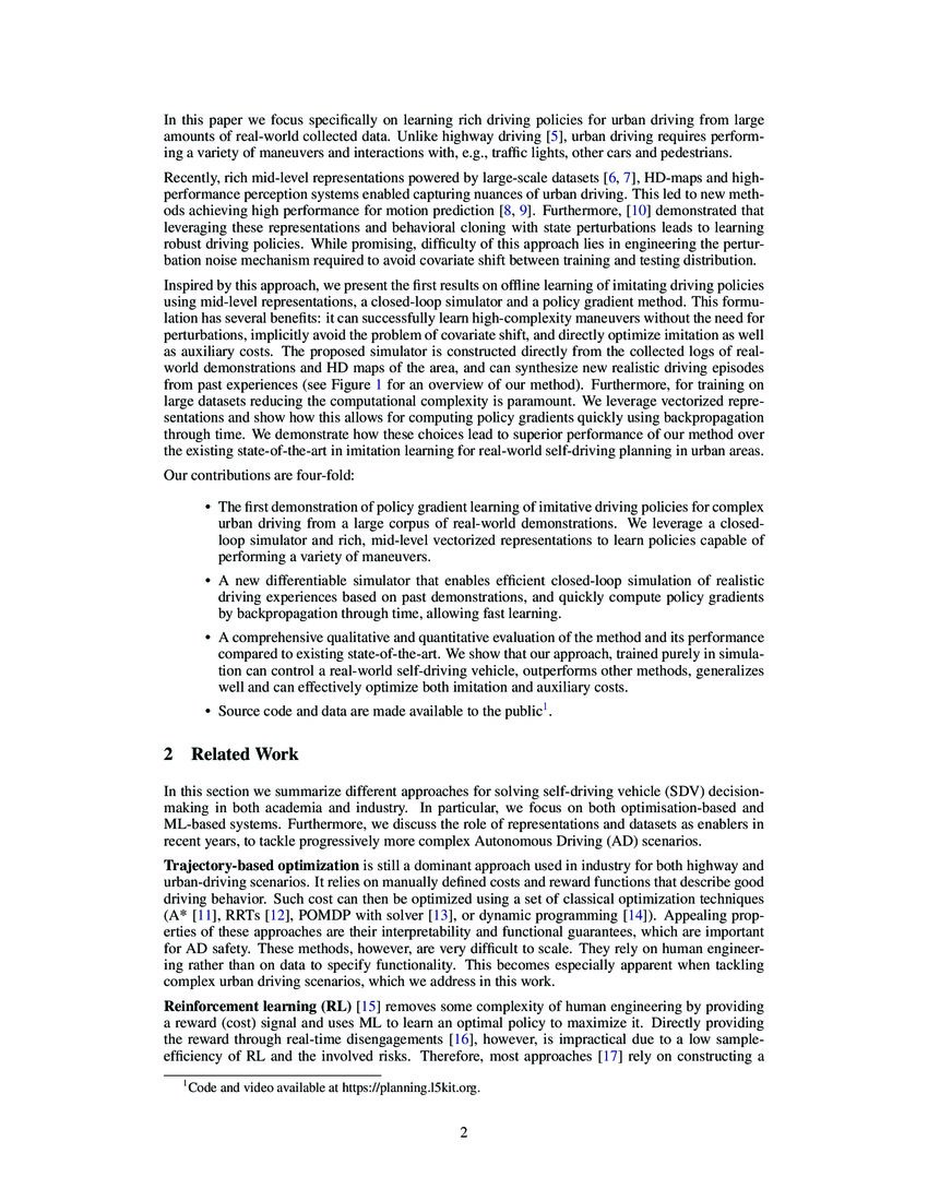 Urban Driver: Learning to Drive from Real-world Demonstrations Using ...