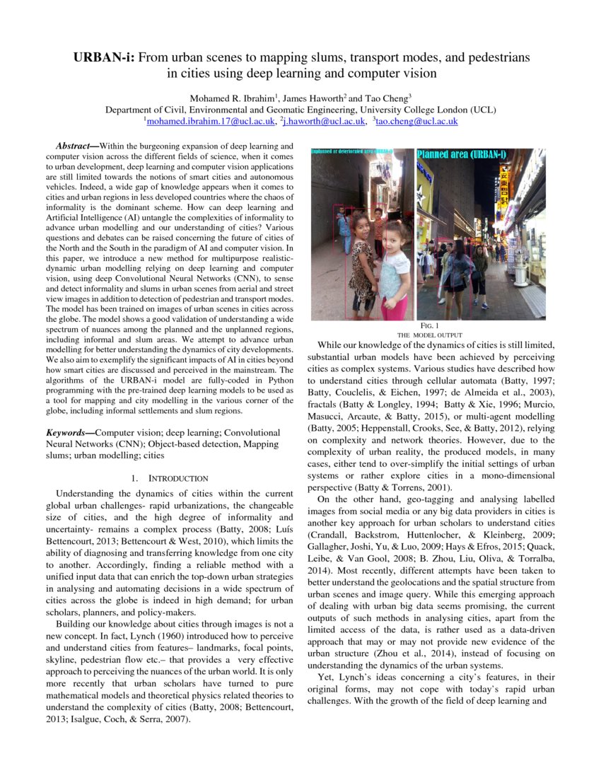 URBAN-i: From urban scenes to mapping slums, transport modes, and ...