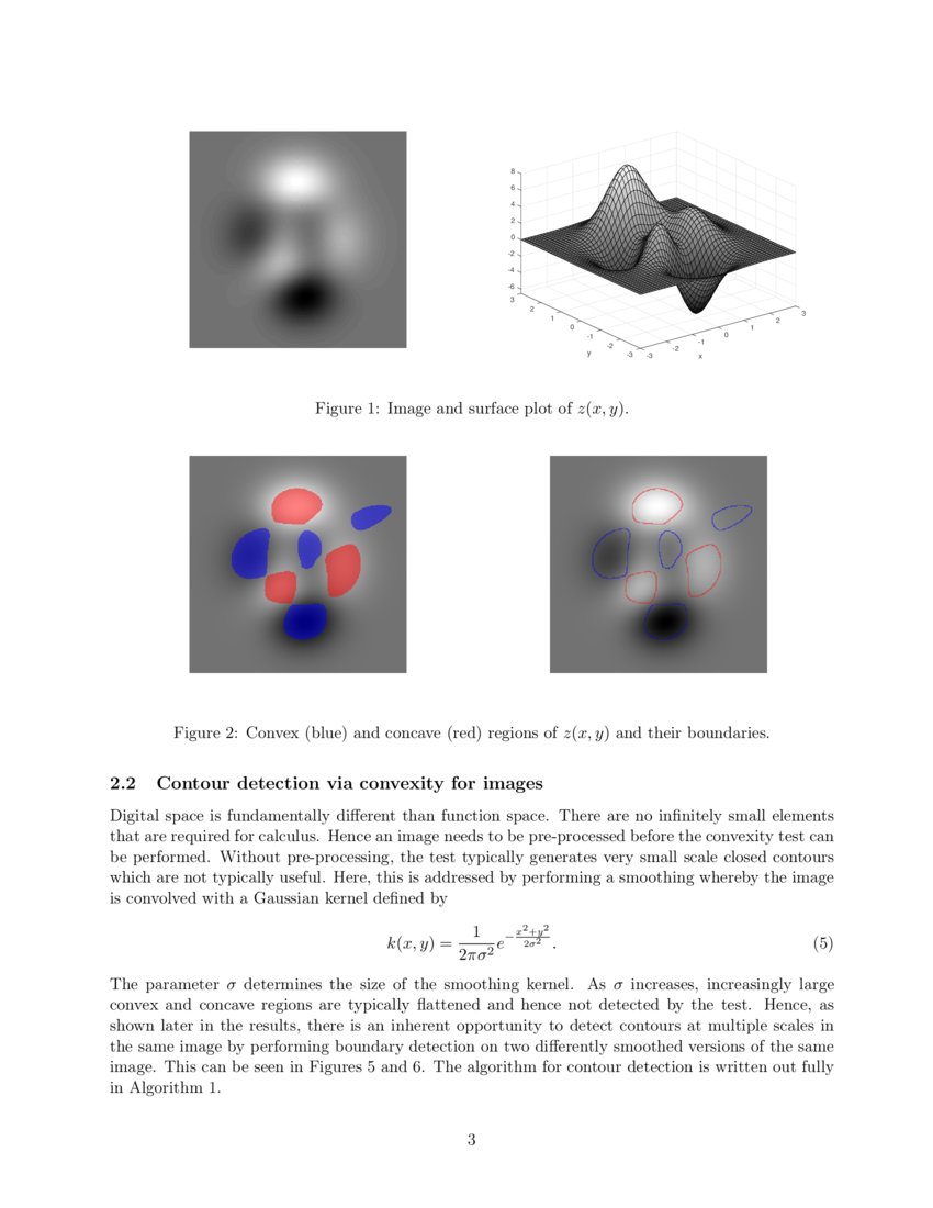 Use of convexity in contour detection | DeepAI