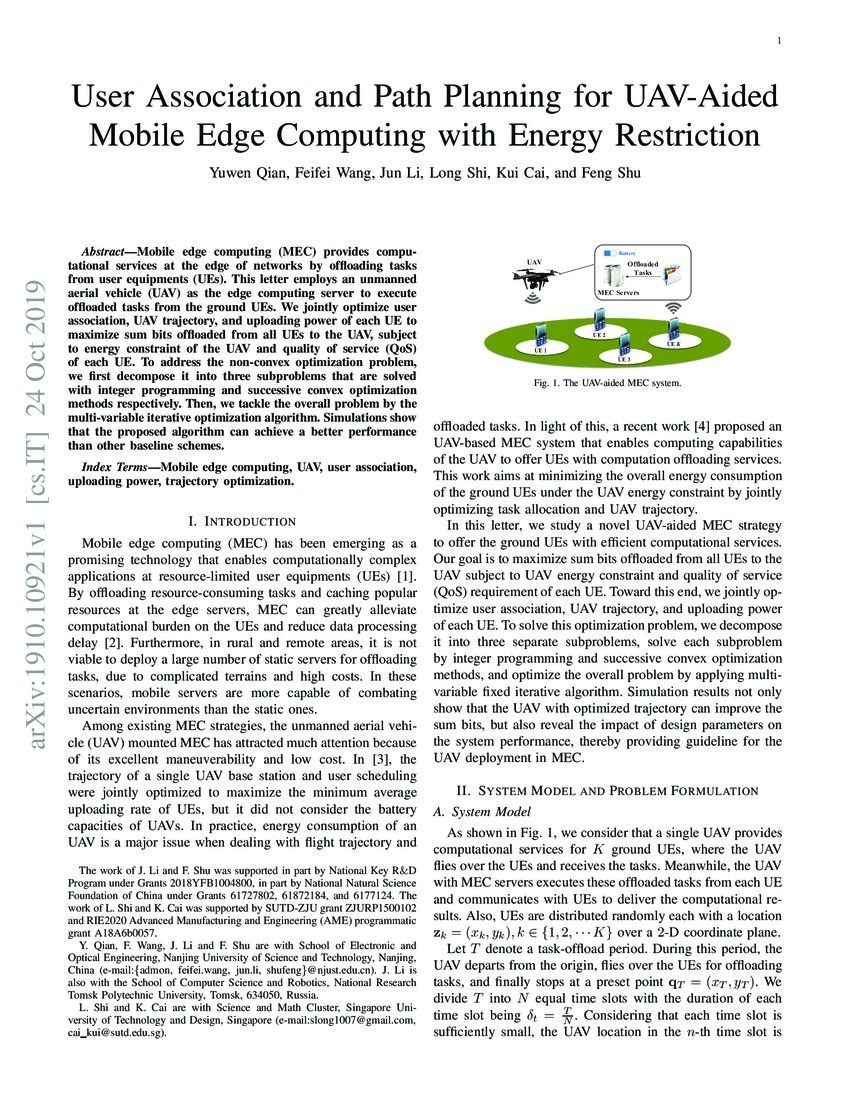 User Association And Path Planning For Uav Aided Mobile Edge Computing With Energy Restriction