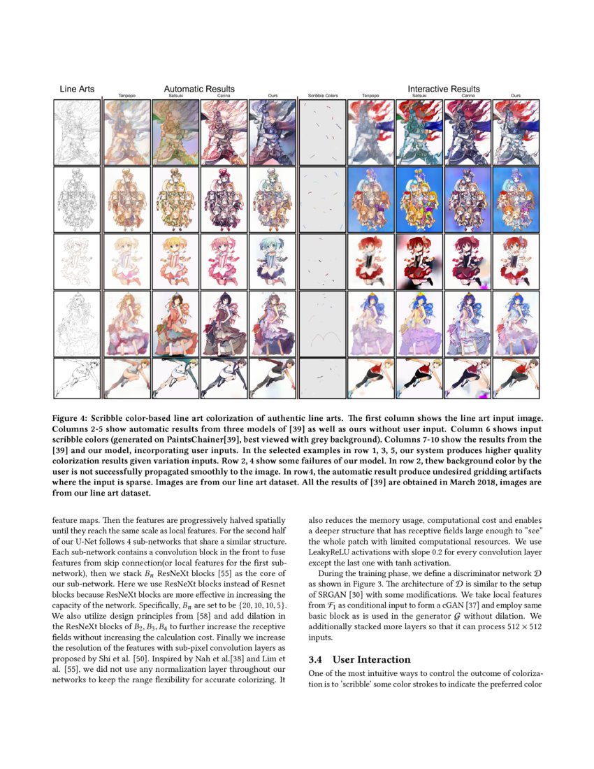 User-Guided Deep Anime Line Art Colorization with Conditional ...