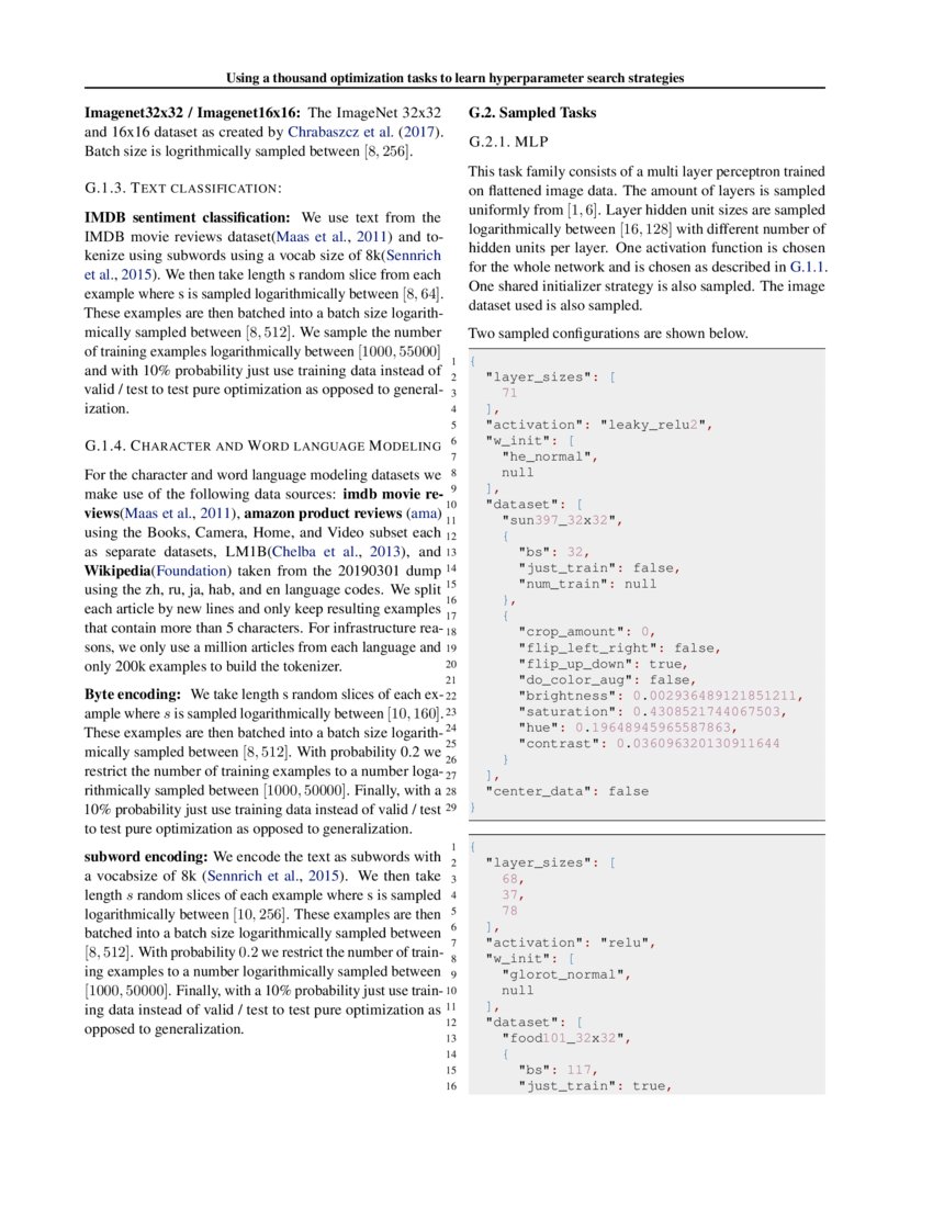 Using a thousand optimization tasks to learn hyperparameter search strategies | DeepAI