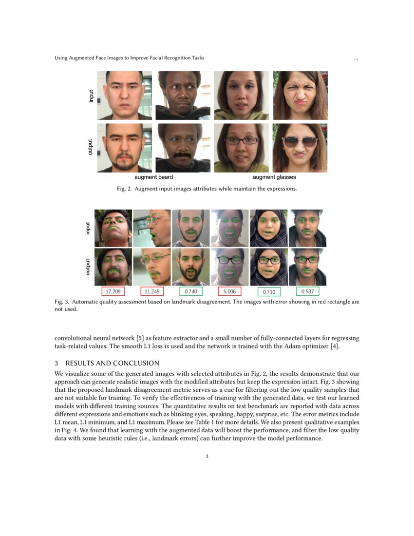 Using Augmented Face Images To Improve Facial Recognition Tasks Deepai
