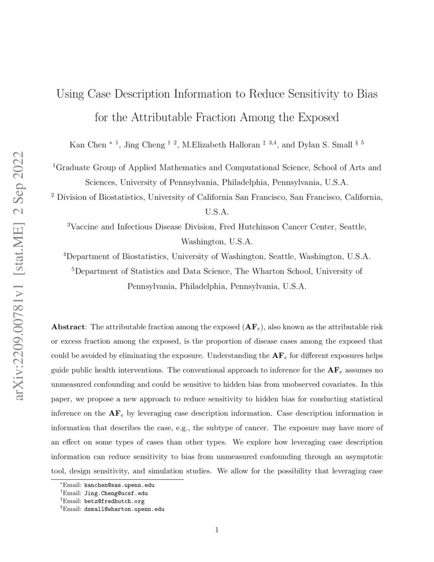 Using Case Description Information to Reduce Sensitivity to Bias for ...