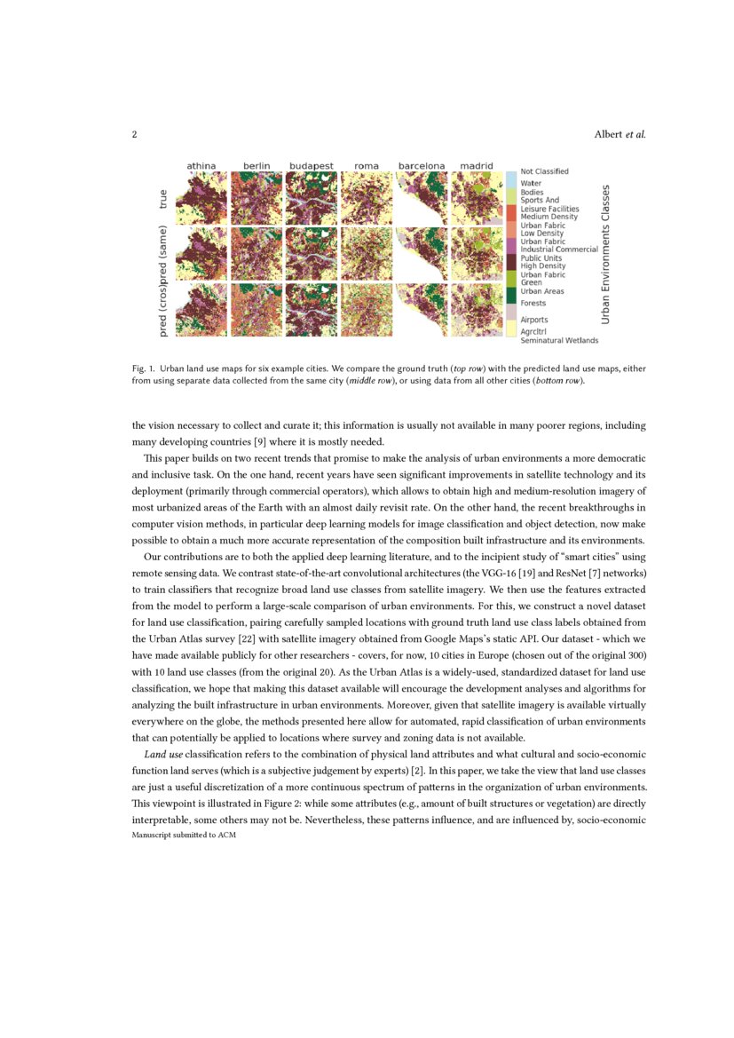 Using convolutional networks and satellite imagery to identify patterns in urban environments at ...