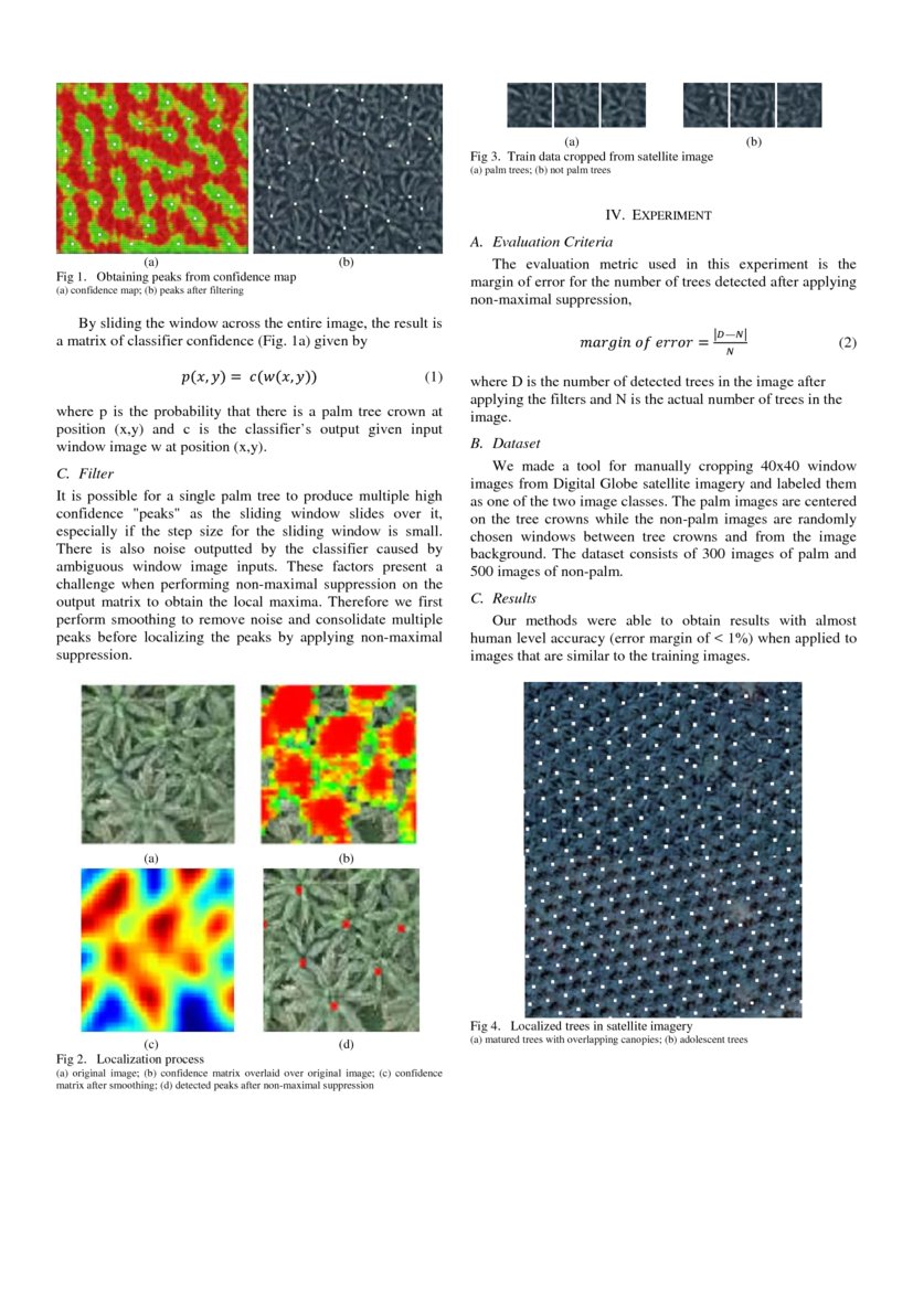 Using Convolutional Neural Networks to Count Palm Trees in Satellite Images | DeepAI
