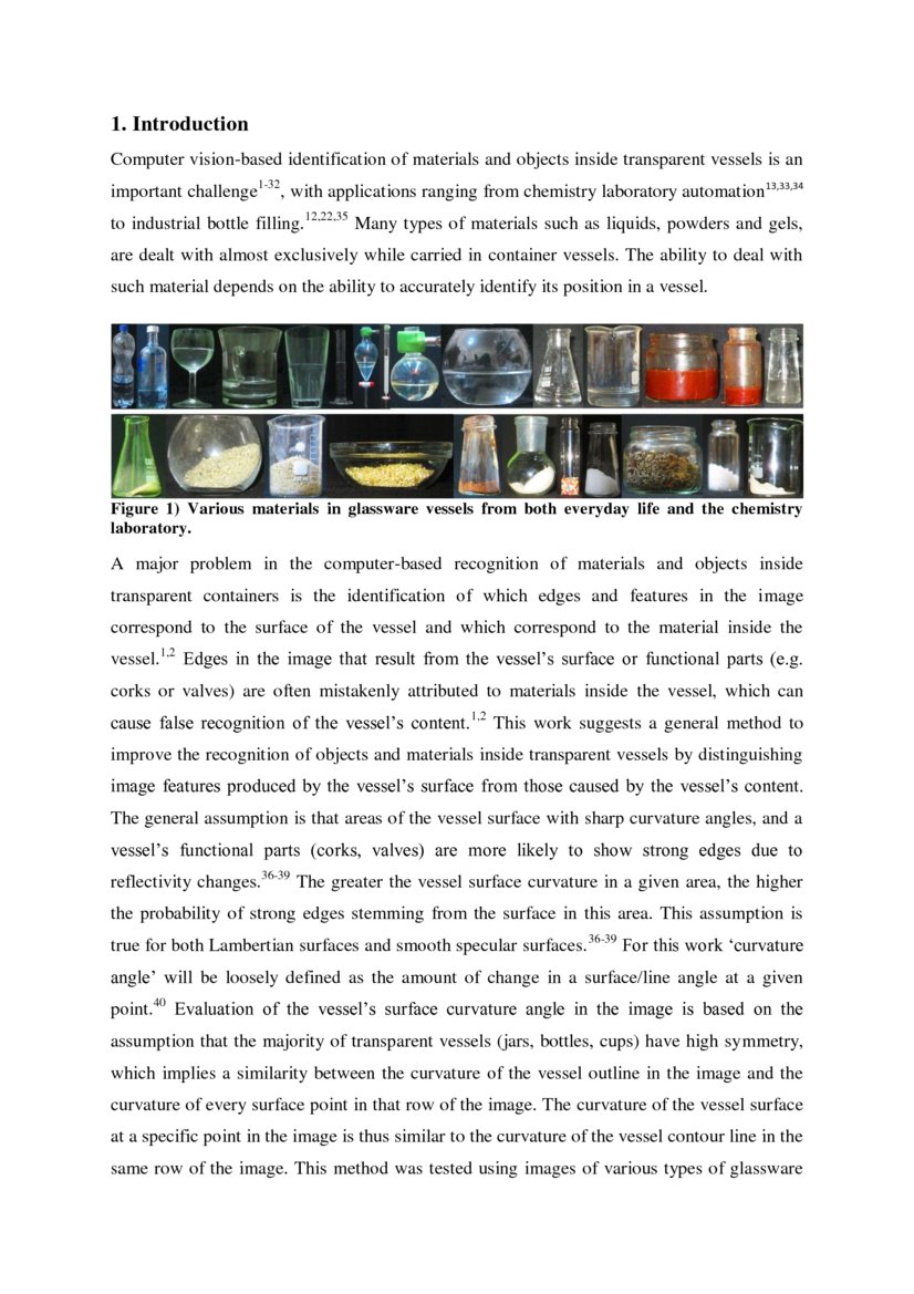 Using curvature to distinguish between surface reflections and vessel ...