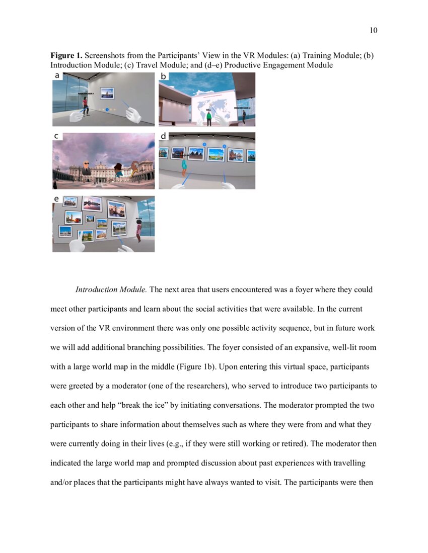 Using Immersive Virtual Reality To Enhance Social Interaction Among Older Adults A Multi Site