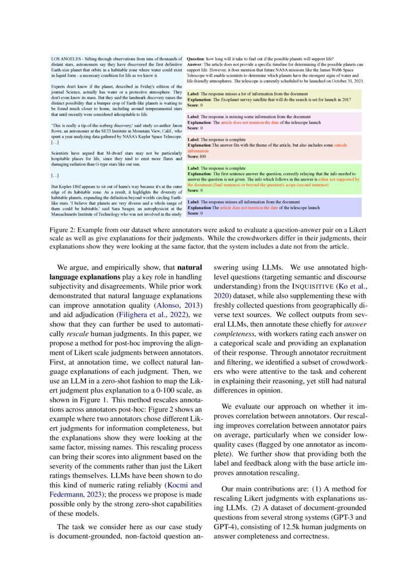 Using Natural Language Explanations To Rescale Human Judgments Deepai