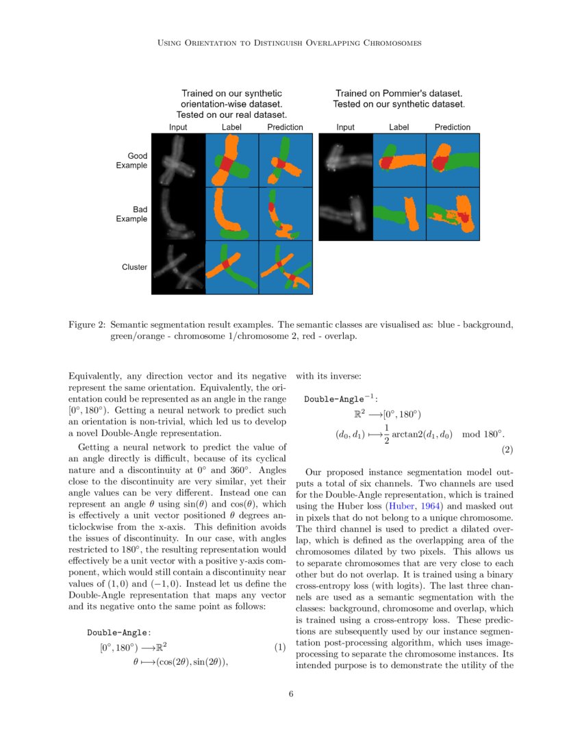 Using Orientation to Distinguish Overlapping Chromosomes | DeepAI